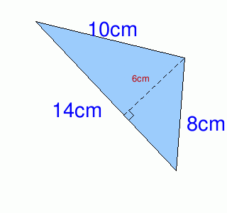 Math Practice Problems - Triangle Area